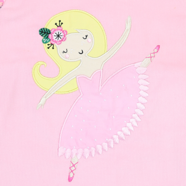 Princess Cord Pinafore Dress - Pink - B'town Kids