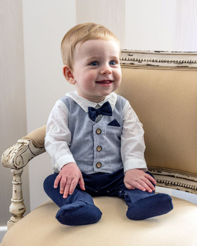 Albert Gentleman Romper - B'town Kids
