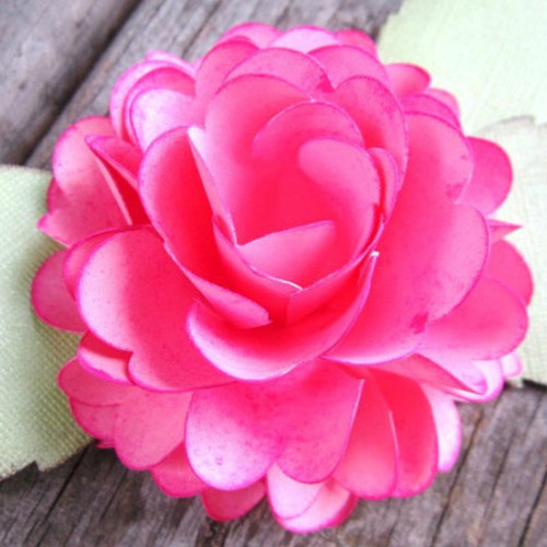 Ruffle Rose Flower Templates - Catching Colorflies