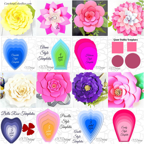 The Art of Giant Paper Flowers- Hardback Art Book with Flower Template ...