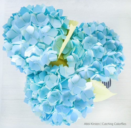 Hydrangea Paper Flower Templates - Catching Colorflies