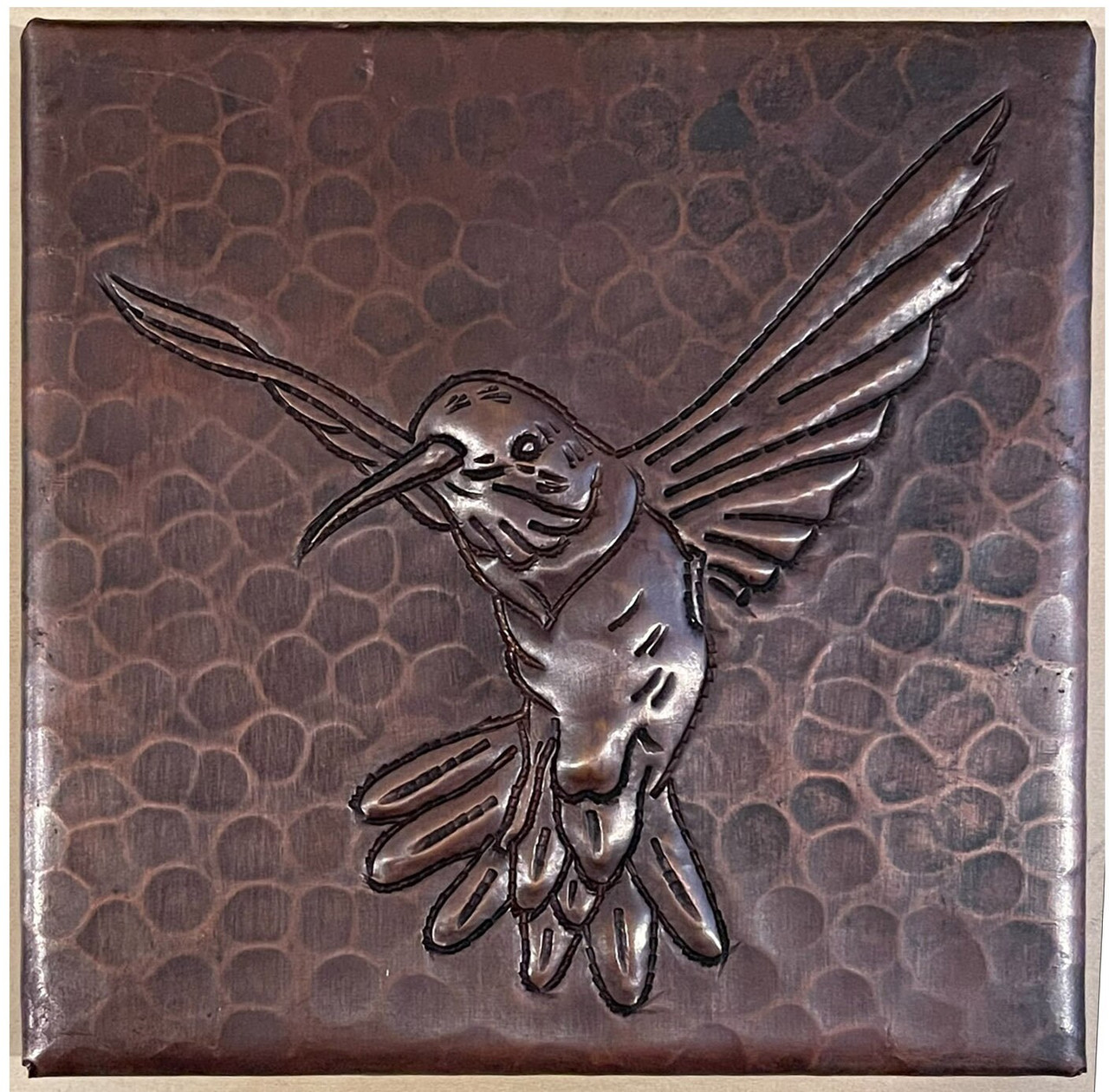 Copper Tile | Hummingbird Design | Copper Sinks Direct