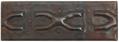 Copper Tile | 2x6 | X Design | Copper Sinks Direct