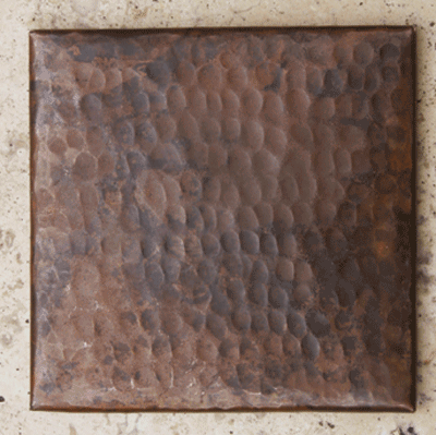 Copper Tile | Hammered | Copper Sinks Direct