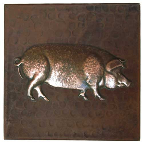 Copper Tile | Pig Design | Copper Sinks Direct