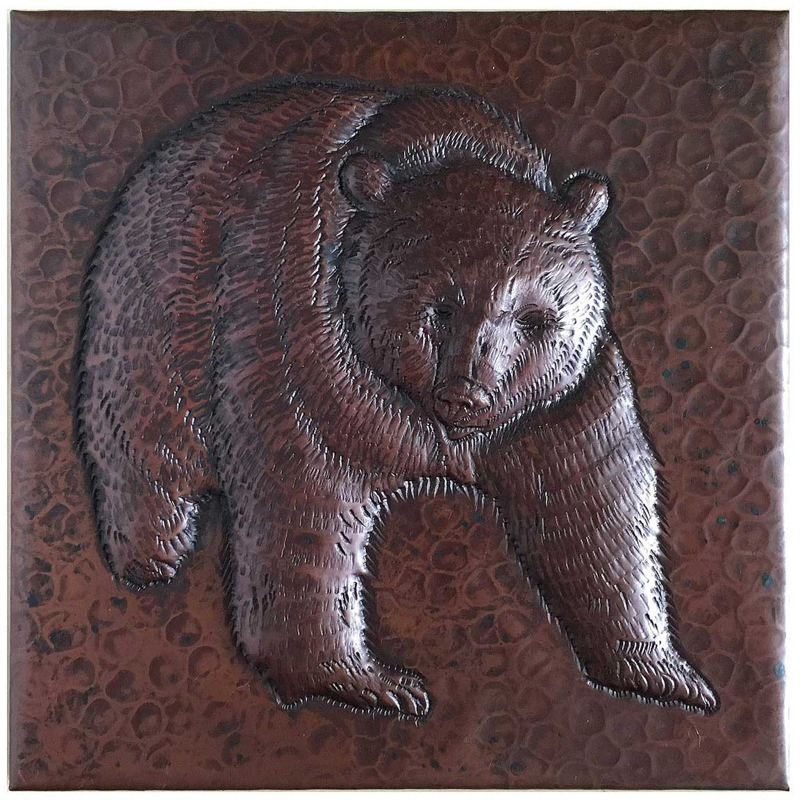 Copper Tile | Bear Design | Copper Sinks Direct