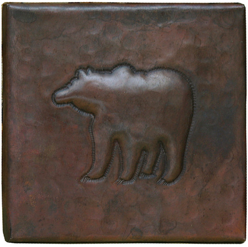 Copper Tile | Bear Design | Copper Sinks Direct