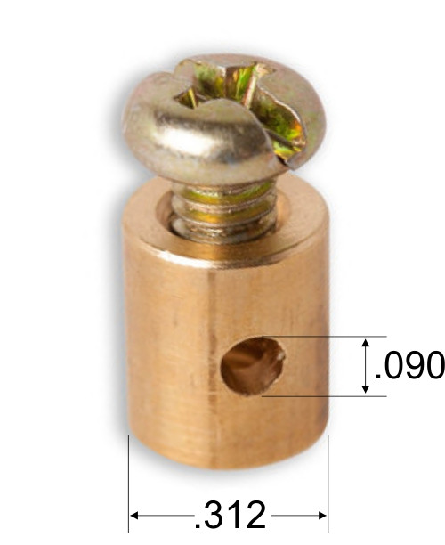 Brass Cable Stop 5/16 OD | PN 156-416-003 | Control Cables