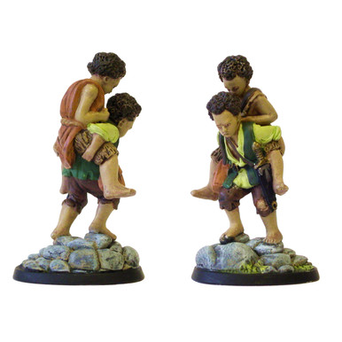 Frodo and Sam at Mt. Doom | The Lord of the Rings 54mm Mithril Figure