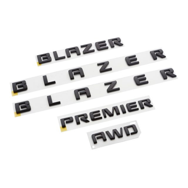 2019-2023 Chevrolet Blazer Black Letter Emblems- Free Shipping | Auto ...