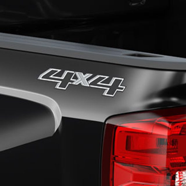 2015-2019 Chevrolet Silverado 2500HD/3500HD 4x4 Black Decal Package ...