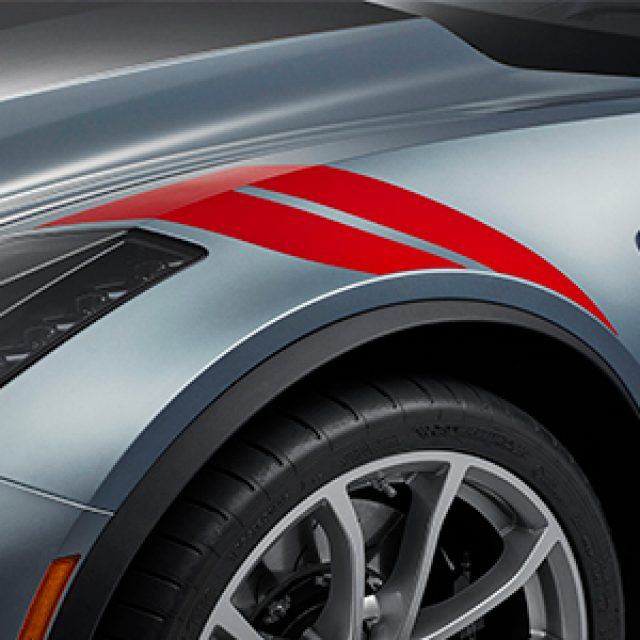 2014-2019 Chevrolet Corvette Fender Hash Marks Decal Package - Free ...