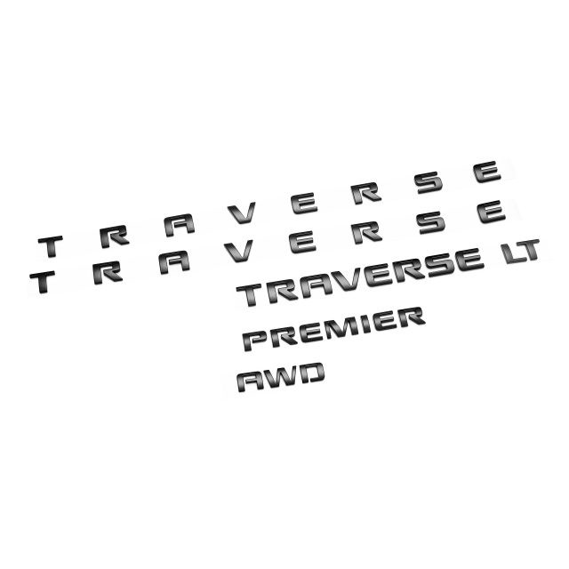 2018-2023 Chevrolet Traverse Lettering Emblems - Free Shipping | Auto ...