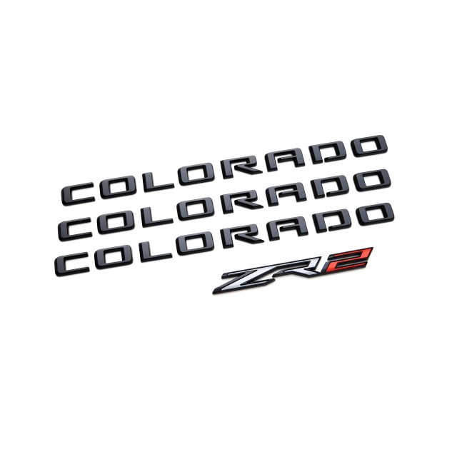 2021-2022 Chevrolet Colorado Black Lettering Emblems - Free Shipping ...