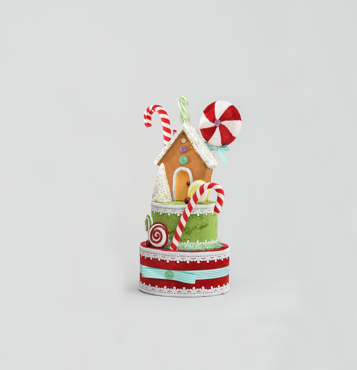 58cm Cake/Candy Cane Ornament - CB Imports