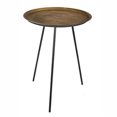 Olympia Metal Display Table Gold Large - CB Imports