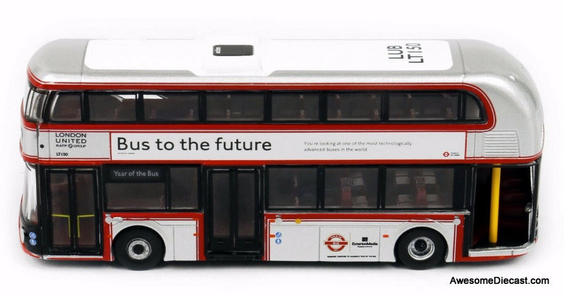 Tiny 1:110 New Routemaster Double Decker Bus: Year Of The Bus 2014 Livery
