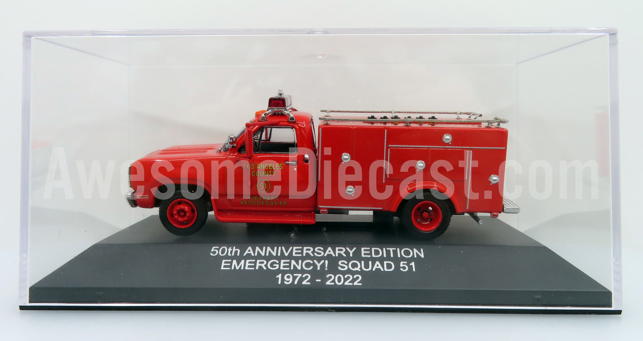 Iconic Replicas 1:50 1974 Dodge 300 Rescue Unit: Squad 51 / L.A. County ...