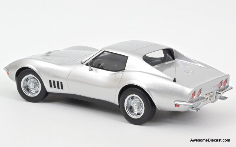 Norev 1:18 1969 Chevrolet Corvette, Metallic Silver