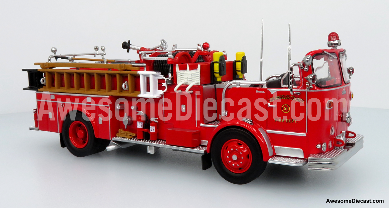 1965 Crown FireCoach: LACoFD Engine 51 - 1:50 Diecast Fire Truck Model ...