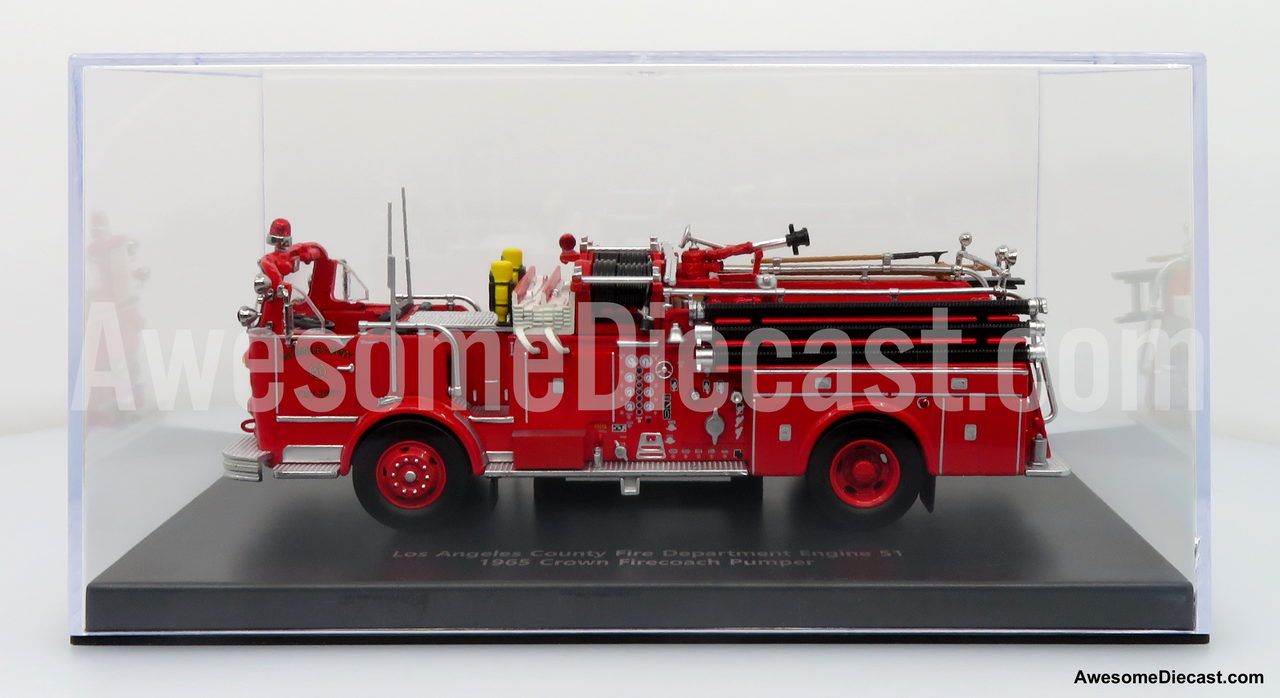 1965 Crown FireCoach: LACoFD Engine 51 - 1:50 Diecast Fire Truck Model ...