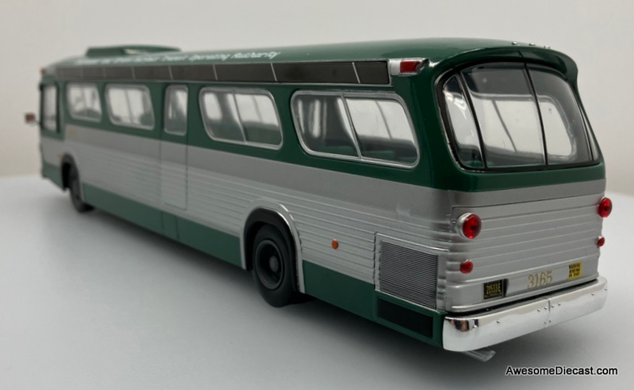 1965 GM TDH-5301 New Look Fishbowl Transit Bus: NYC Manhattan & Bronx Surface Transit 1:43 ABS ...