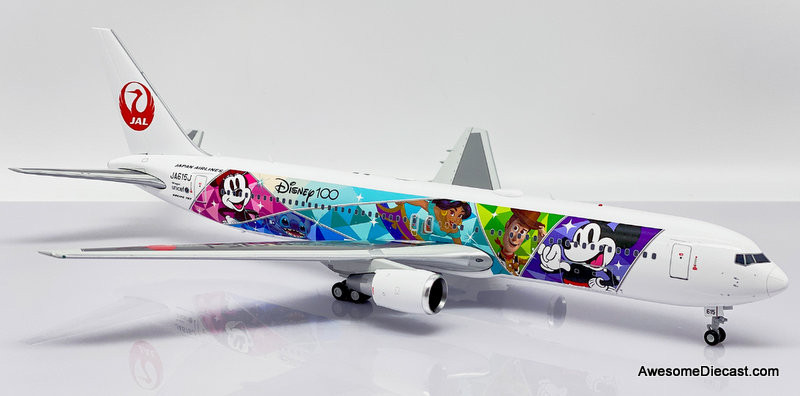 JC Wings 1:400 Boeing 767-300ER: Japan Airlines, Disney 100 Year Livery ...