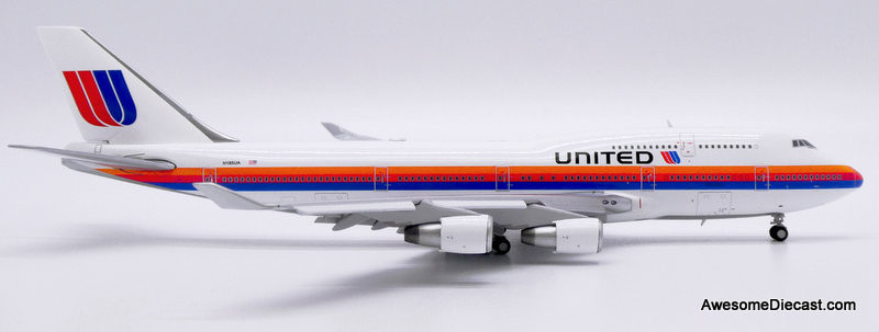 JC Wings 1:400 Boeing 747-400 (Flaps Down): United Airlines (Reg #N185UA)
