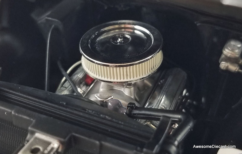 1969 Chevrolet K10 4x4 Classic Black/White 1:18 Diecast Metal Car by Acme