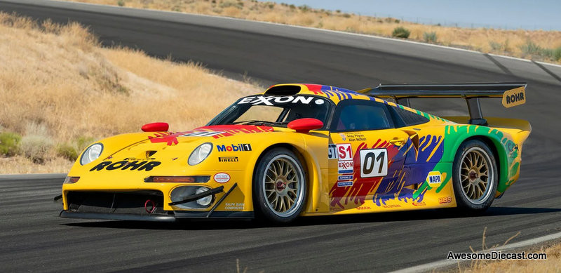 Porsche 911 GT1 Team Rohr Motorsport #01, Yellow 1:43 Resin Cast Model ...