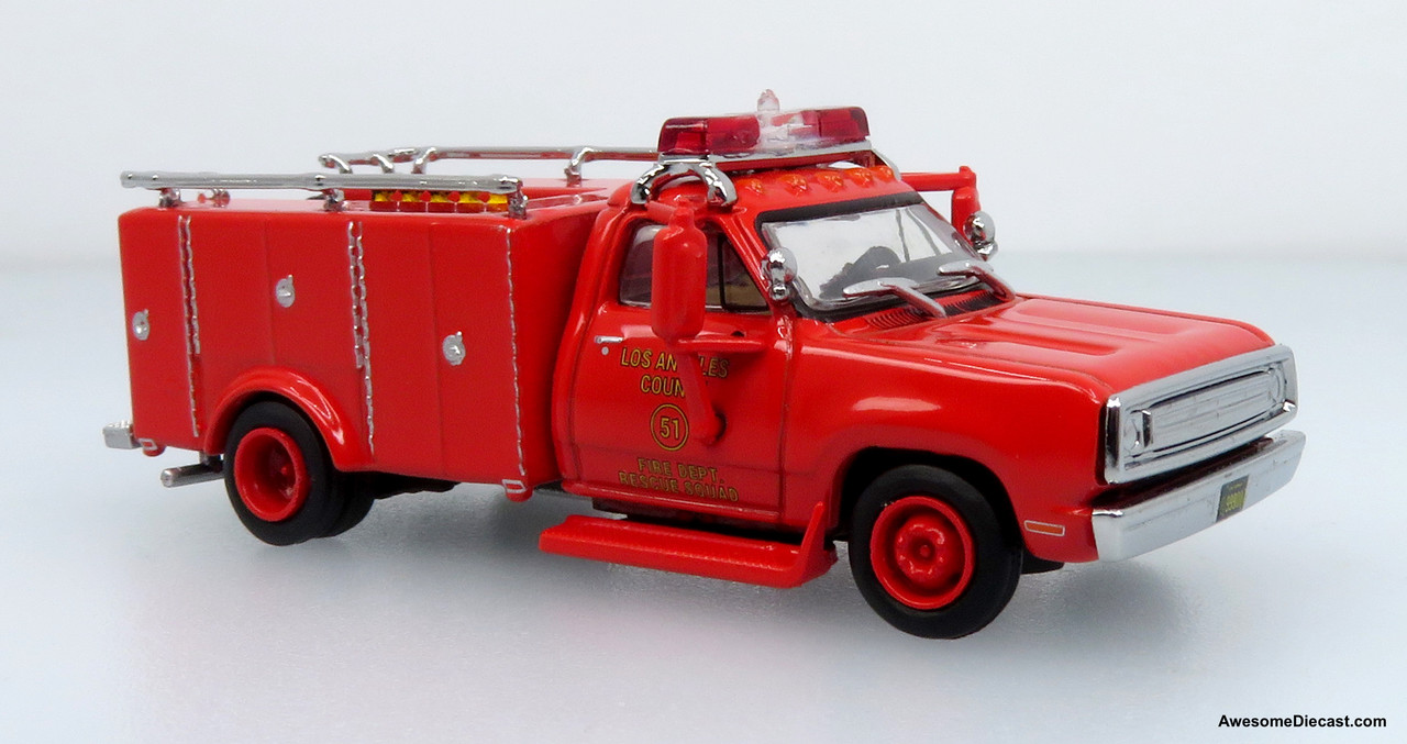 1974 Dodge 300 Rescue Unit: LACOFD — Squad 51 1:87 Diecast Model by ...