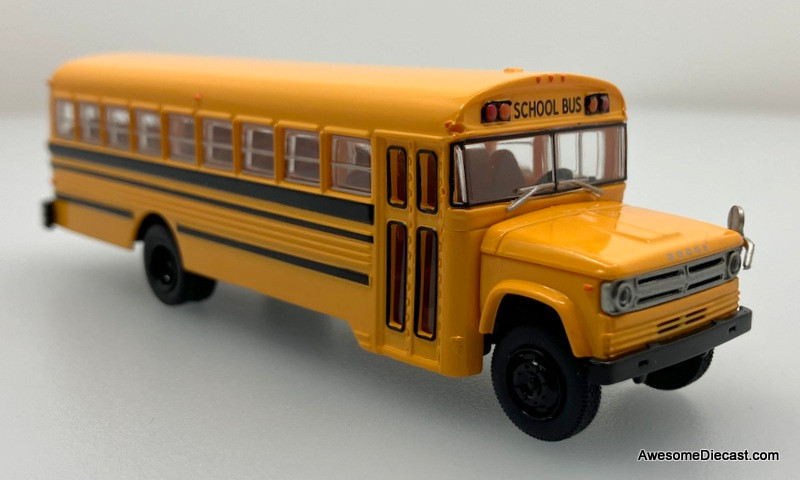 1970 Dodge S 600 School Bus 1:87 ABS Plastic Model Bus by Brekina