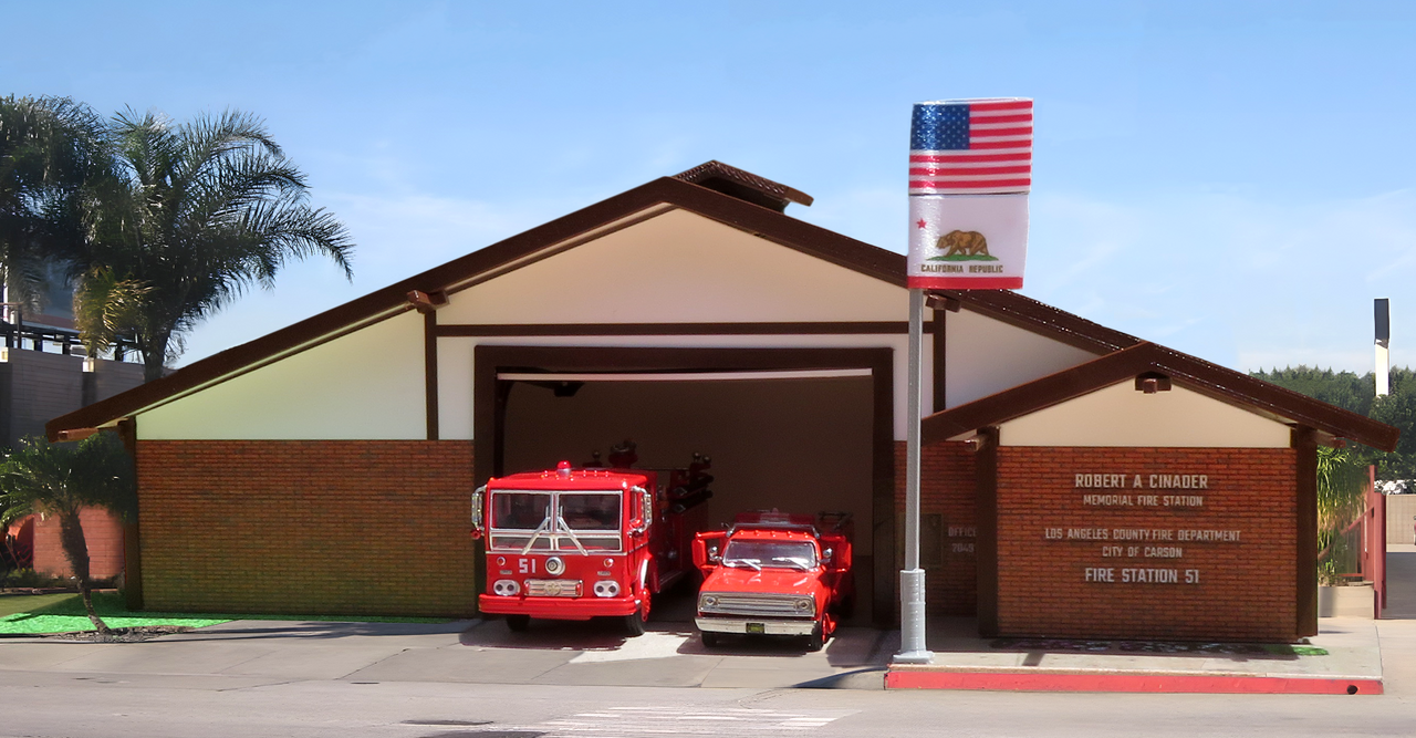 EMERGENCY! 3-Piece Set: Engine 51 | Squad 51 | Station 51 - 1:87 ...