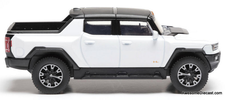 2022 Hummer Pick-Up EV, White 1:48 Diecast Model Car by Denver Diecast