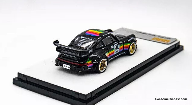 Porsche 911 (964) RWB, Black: Apple Computers 1:64 Diecast Model Car by PGM
