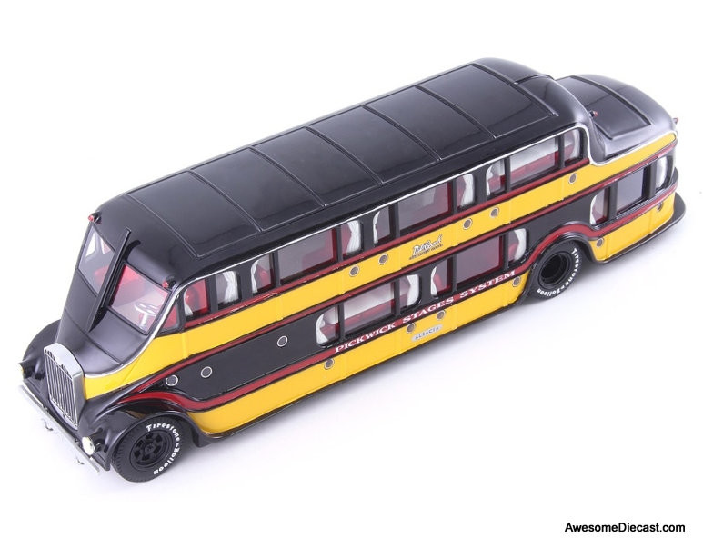 1930 Pickwick Nite Coach: Pickwick Stages System 1:43 Resin Cast Model ...