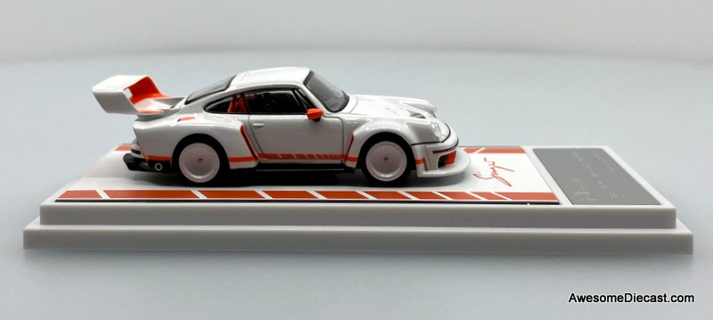 Porsche 911 Singer DLS Turbo Track, Pealescent White 1:64 Diecast Model ...