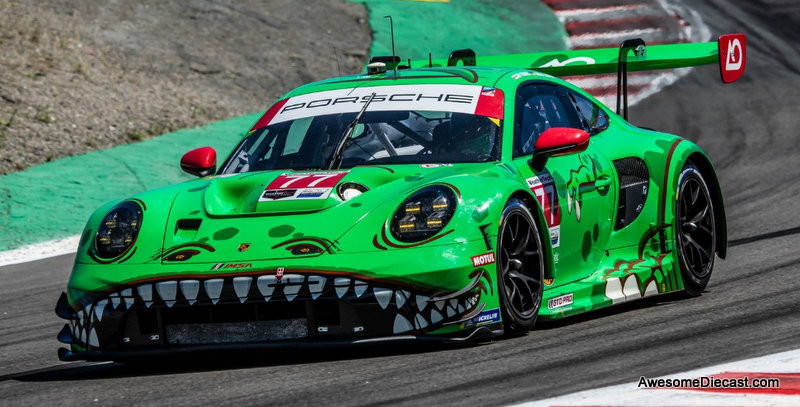 Porsche 911 GT3 R Tyrannosaurus T-Rex Rexy #77, Green 1:64 Diecast ...