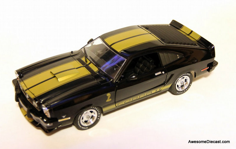 Only One!! 1977 Ford Mustang 11 Cobra, Black/Gold 1:18 diecast Model ...