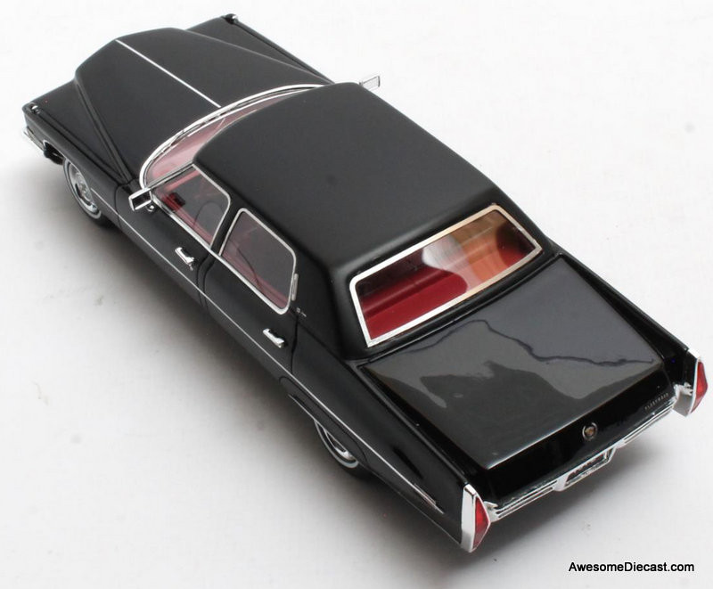 1972 Cadillac Fleetwood Sixty Brougham, Black 1:43 Resin Cast Model Car ...