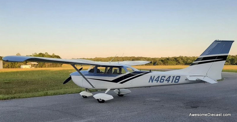 Cessna 172 Skyhawk (Reg #N46418) 1:72 Diecast Model Plane by Gemini Jets