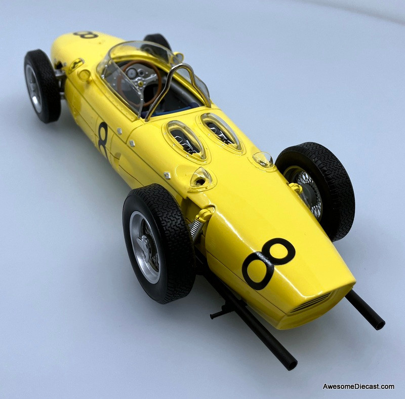 1961 Ferrari 156 Sharknose #8 Belgium GP F1, Yellow 1:18 Diecast Model ...