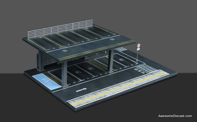 Steel Structure Platform Parking Scene 1:64 Diorama by MoreArt