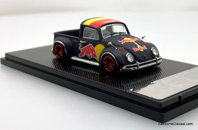Volkswagen Beetle Pick-Up, Red Bull Livery 1:64 Diecast Model Vehicle by Liberty64