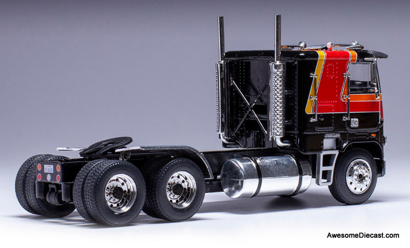 1993 Freightliner FLA COE, Black/Custom 1:43 Diecast Model Truck by IXO