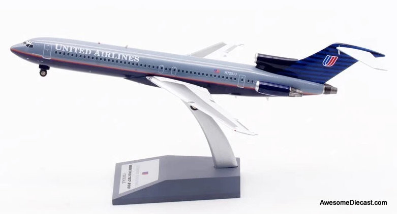 Boeing 727-200: United Airlines (Reg #N7267U) 1:200 Diecast Model Plane ...