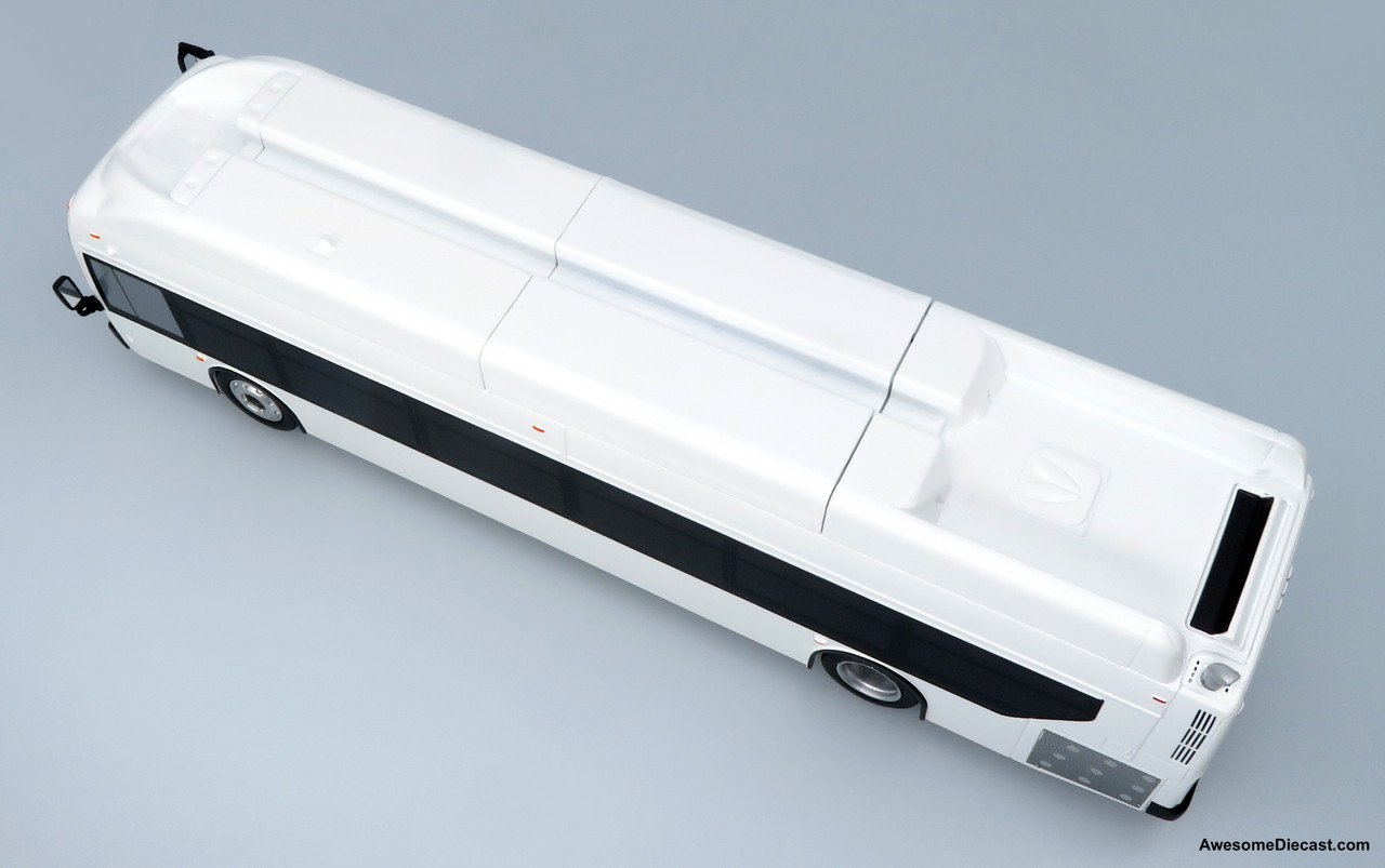 NFI Xcelsior XN40 Transit Bus: Blank White 1:43 ABS Plastic Bus Model ...