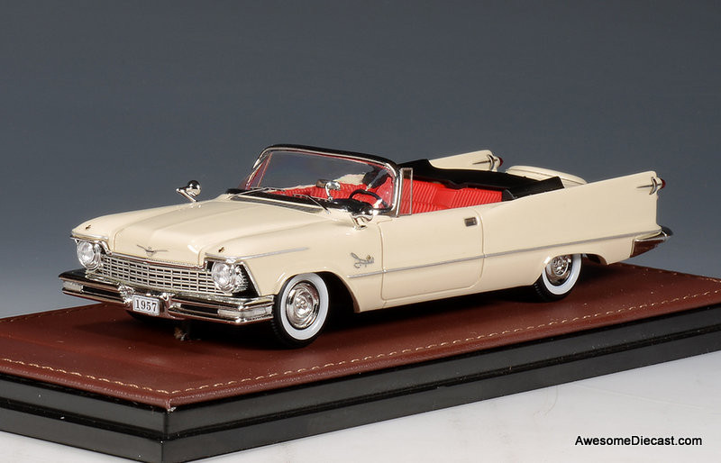 1957 Imperial Crown Convertible, Desert Beige 1:43 Resin Cast Model Car ...