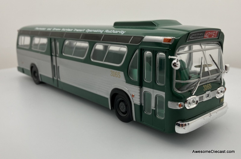 1965 GM TDH-5301 New Look Fishbowl Transit Bus: NYC Manhattan & Bronx Surface Transit 1:43 ABS ...