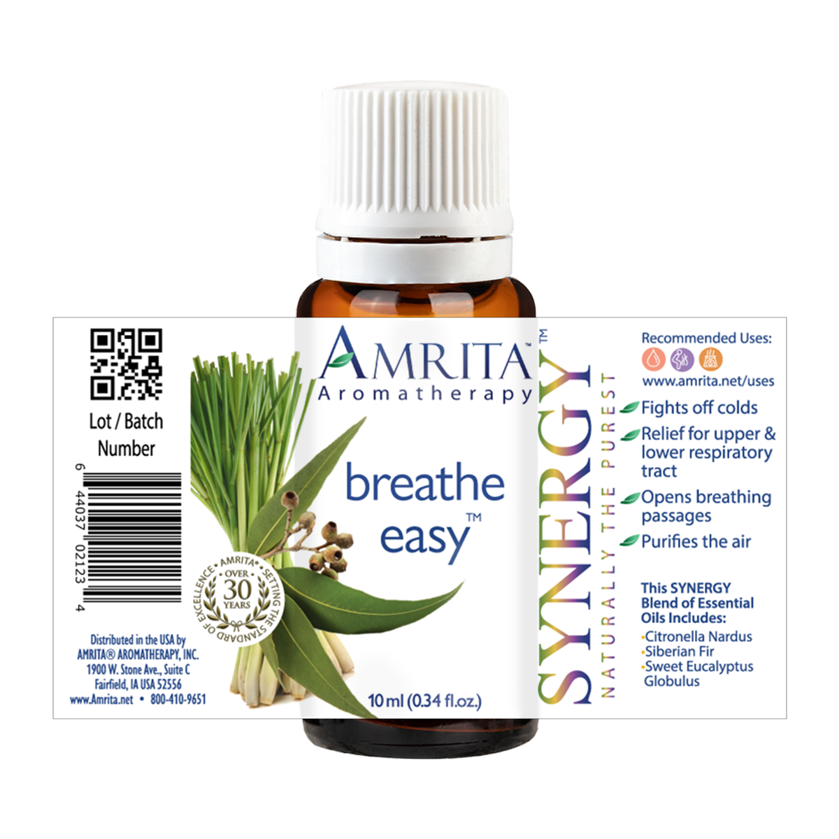 Breathe Easy Synergy Blend | Amrita Aromatherapy
